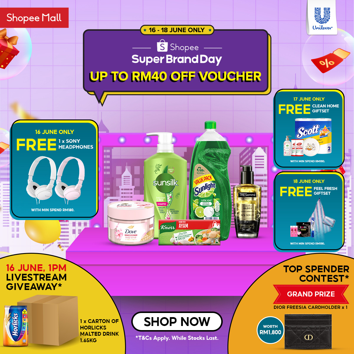 Unilever Official Online Store, June 2025 | Shopee Malaysia