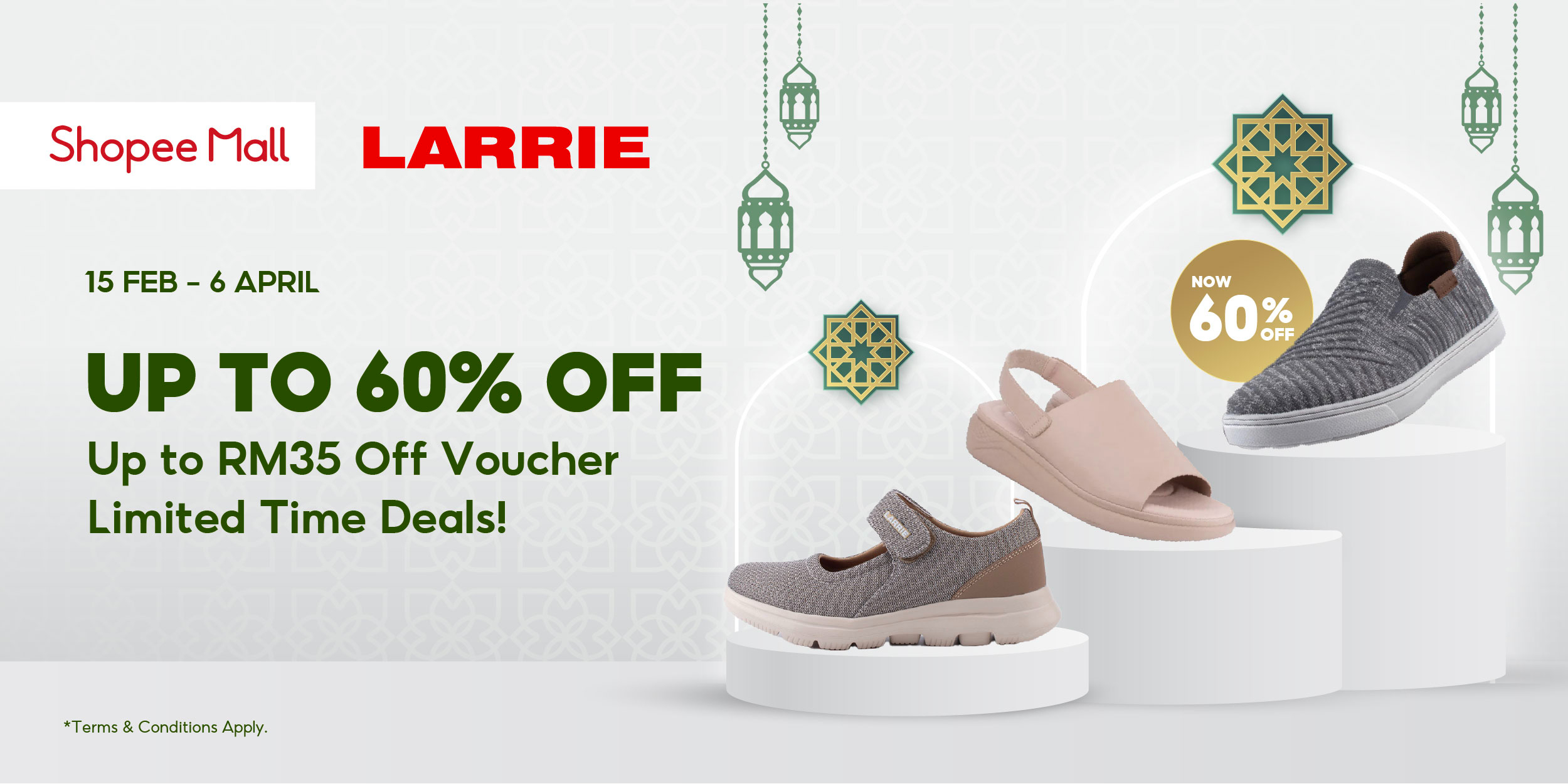 Larrie Shoe Official Store Online, February 2025 | Shopee Malaysia