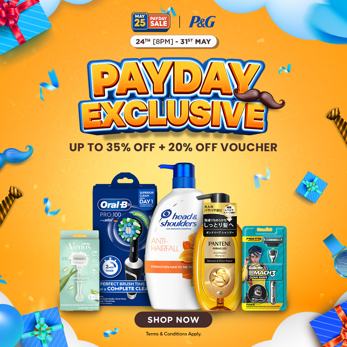 P&G Official Online Store, May 2025 | Shopee Malaysia