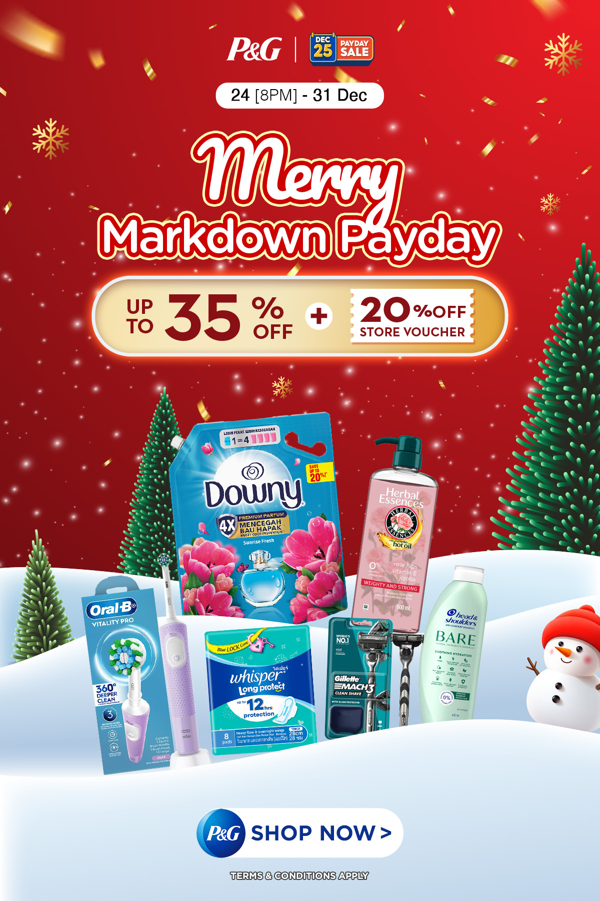 P&G Official Online Store, December 2025 | Shopee Malaysia