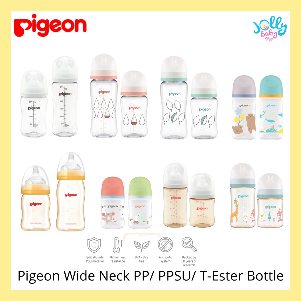 Pigeon PP SofTouch Wide Neck Nursing Bottle Baby/ Feeding