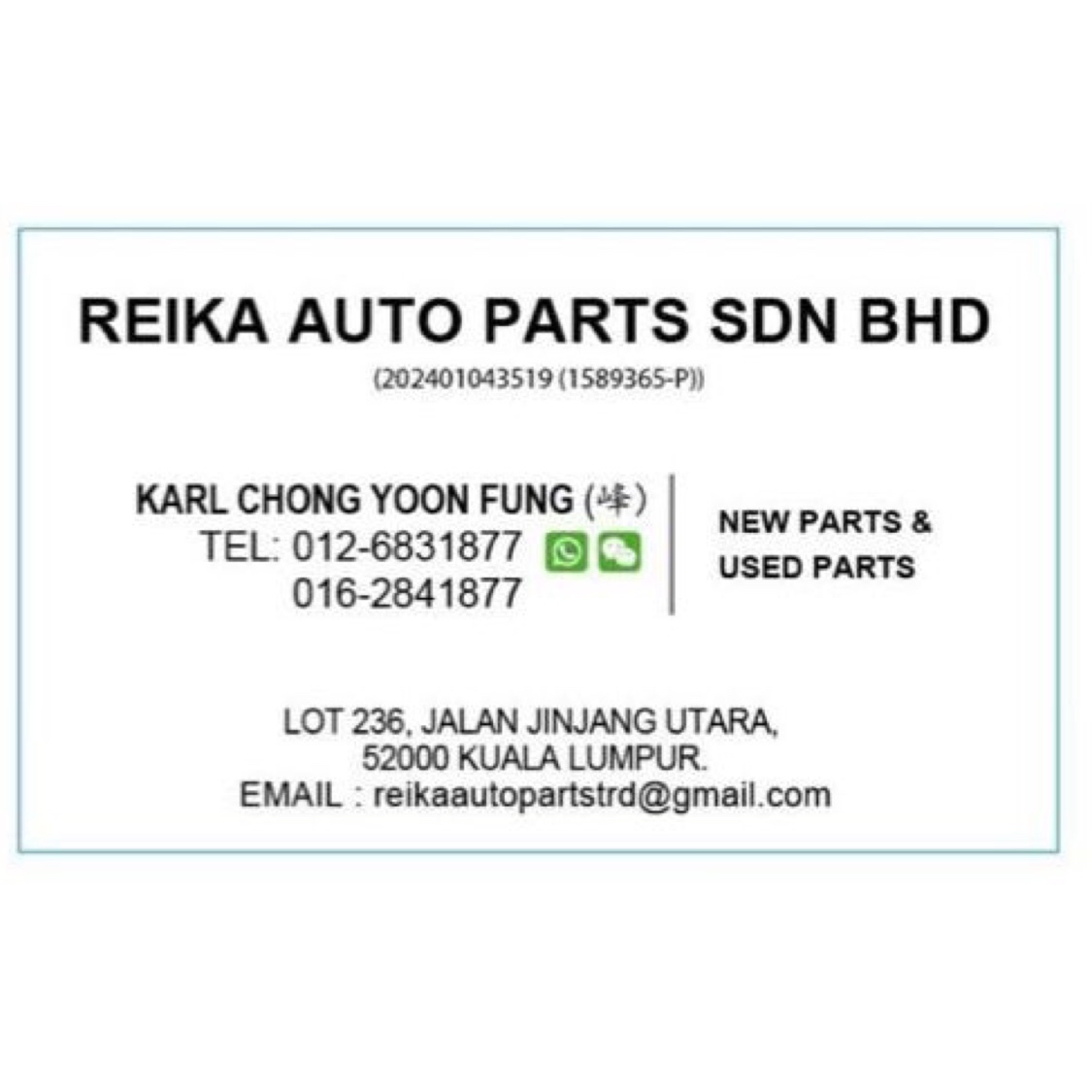 REIKA AUTO PARTS SDN BHD, Online Shop | Shopee Malaysia
